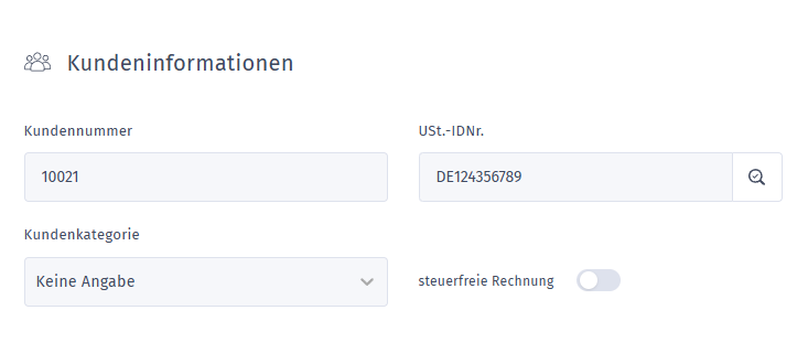 Übersicht der Datenfelder für e-Rechnungen